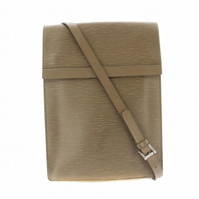 【中古】ルイヴィトン LOUIS VUITTON エピ ラマチュエル ショルダーバッグ フラップ レザー グレージュ M5247C