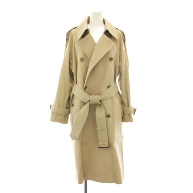 【中古】ジョンスメドレー トレンチコート アウター ロング ベルト付き 1 S ベージュ A2701FC301 ■MU レディース