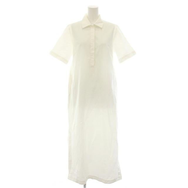 【中古】ロンハーマン Ron Herman シャツワンピース ロング 半袖 XS 白 ホワイト 3310300067 /YT ■MU レディース