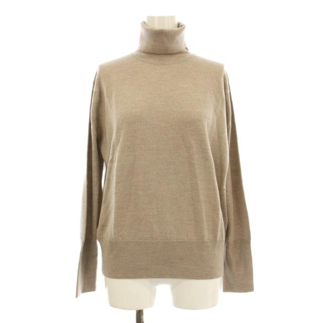 【中古】ジョンスメドレー ニット セーター 長袖 タートルネック ウール S 茶 ブラウン