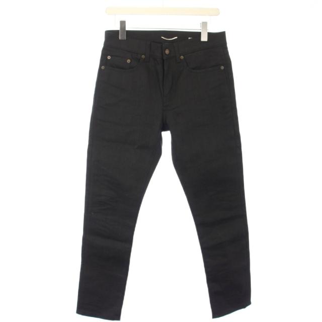 【中古】サンローラン パリ デニム パンツ ジーンズ スキニー ジップフライ 29 黒 D02 M/SK-LW ■BM メンズ