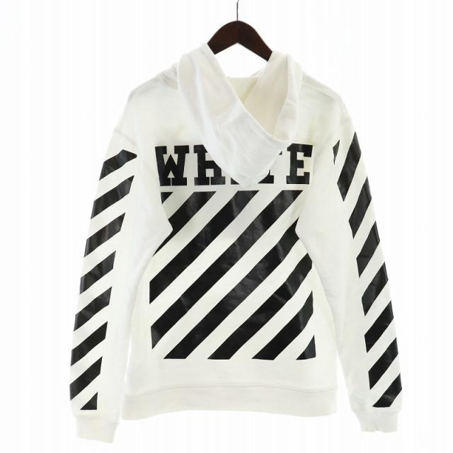 中古】オフホワイト OFF WHITE CARAVAGGIO HOODIE パーカー プル