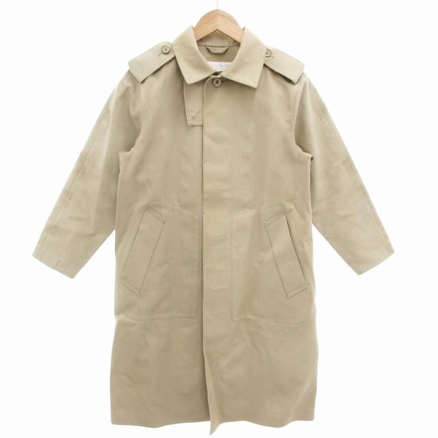 【中古】マッキントッシュ MACKINTOSH ×ハイク HYKE ゴム引き ステンカラー コート 1 ベージュ 4Z/5D メンズ