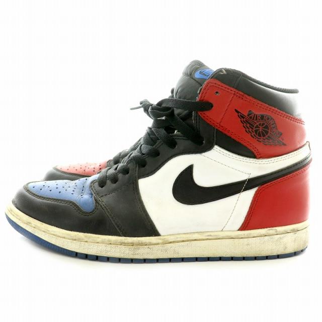 【中古】ナイキ NIKE エアジョーダン1 Air Jordan 1  レトロハイトップ3 Retro High Top 3 スニーカー 27.0 赤 青
