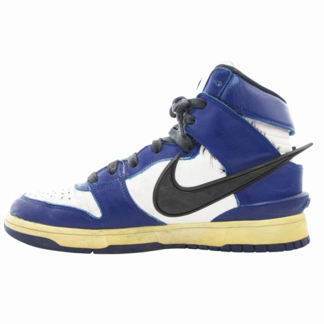【中古】ナイキ NIKE ×アンブッシュ AMBUSH DUNK HIGH DEEP  ハイカットスニーカー シューズ CU7544-400 27cm