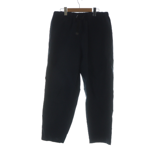 【中古】エンノイ ENNOY リップストップ イージーパンツ Ripstop Easy Pants ウエストゴム ロゴ M 紺 ネイビー