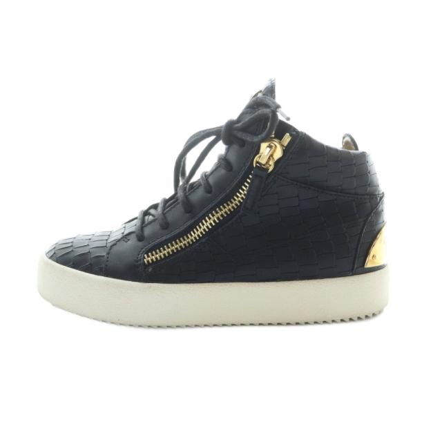 【中古】ジュゼッペザノッティデザイン GIUSEPPE ZANOTTI DESIGN スニーカー シューズ 靴 ロゴ ゴールド金具