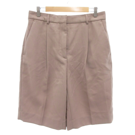 【中古】未使用品 アクネ ストゥディオズ Acne Studios タック ショーツ ショートパンツ ハーフパンツ 40 茶 ブラウン