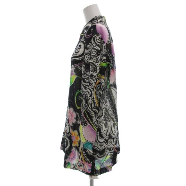 中古】レオナール LEONARD FASHION シアーシャツ 長袖 ペイズリー柄