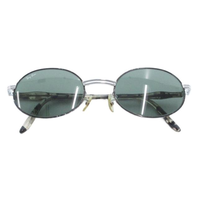 【中古】レイバン RAY BAN リチュアル RITUALS サングラス オーバル 度なし 緑 グリーン シルバーカラー /JS ■GY19