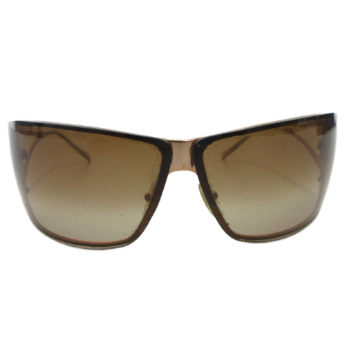 【中古】ヴェルサーチ ヴェルサーチェ VERSACE メデューサ サングラス アイウェア 78□07 115 茶 グラデーション