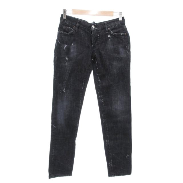 【中古】ディースクエアード DSQUARED2 2019年製 jennifer jean デニムパンツ スキニー ジーンズ 36 ボタンフライ