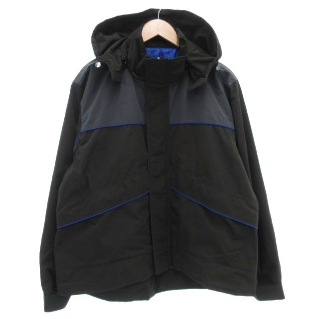 【中古】マルシェノア M+RC NOIR マウンテンパーカー ジャケット L ジップアップ フード ロゴ 黒 ブラック /AE