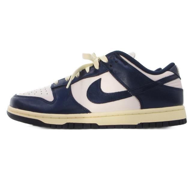 【中古】未使用品 ナイキ NIKE タグ付き Women's Dunk Low PRM ダンクロウ スニーカー シューズ ロゴ 27cm