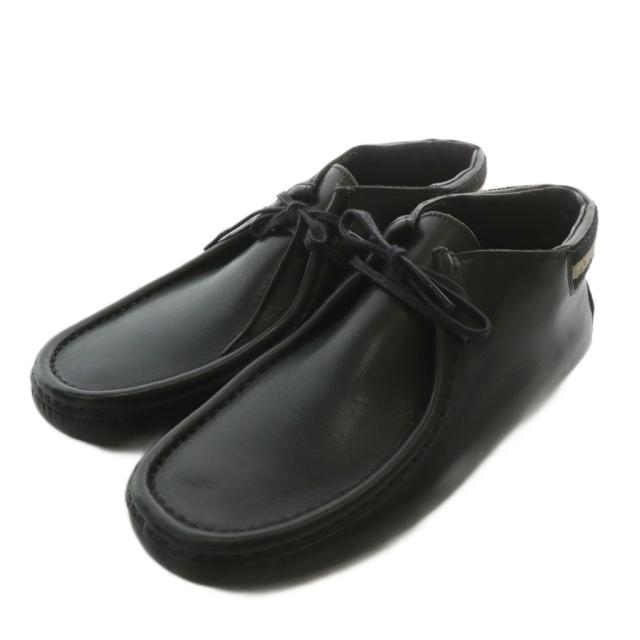 【中古】グッチ GUCCI チャッカブーツ ワラビー レザー 37 24cm 黒 ブラック /XZ ■GY19 メンズ