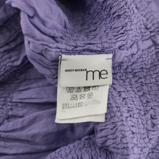 中古】me ISSEY MIYAKE SHRINK STRIPE TOP PANTS セットアップ シャツ