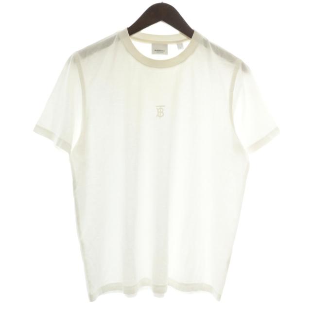 【中古】バーバリー ロンドン BURBERRY LONDON ENGLAND Tシャツ カットソー 半袖 クルーネック TBロゴ M 白