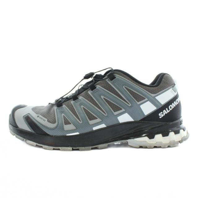 【中古】サロモン Salomon XA PRO 3D GORE-TEX スニーカー ローカット US9 27cm グレー 黒 ブラック 417354