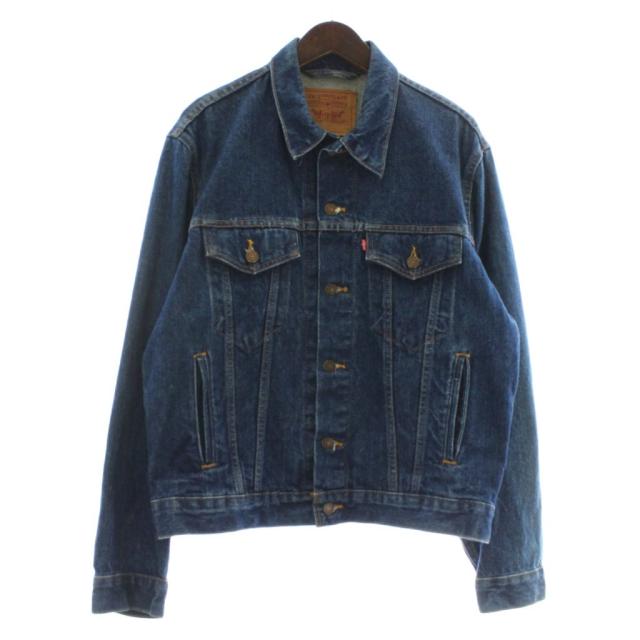 【中古】Levi's USA製 3rd デニムジャケット Gジャン ジージャン ボタン裏715 40 L インディゴ 紺 70506-0216