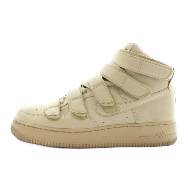 【中古】NIKE × Billie Eilish Air Force 1 High '07 SP Mushroom スニーカー US9 27cm ベージュ DM7926-200