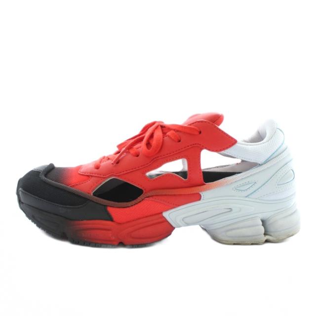 【中古】adidas × Raf Simons Replicant Ozweego Red Halo Blue スニーカー ローカット US9 27cm 赤 青 EE7933