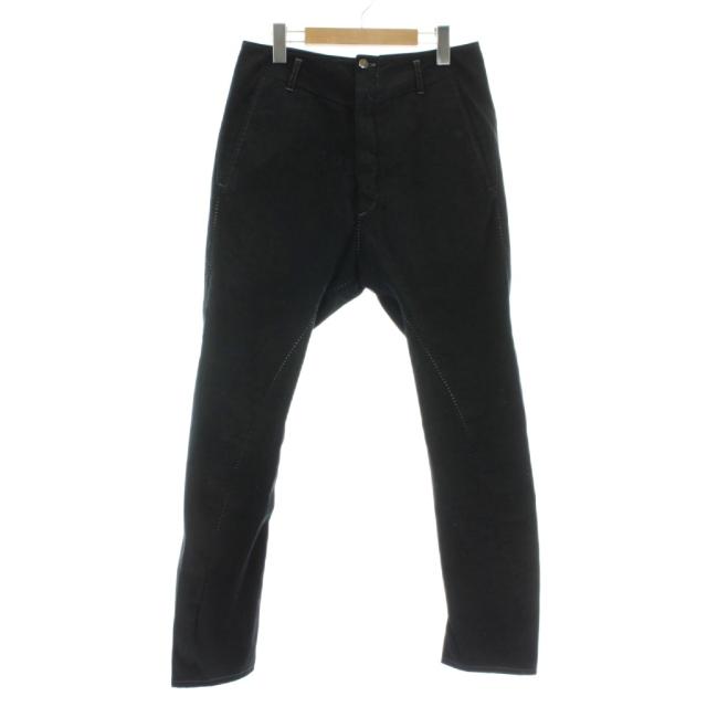 【中古】インカーネーション インカネーション incarnation サルエルパンツ ステッチ ジップフライ 40 黒 ブラック