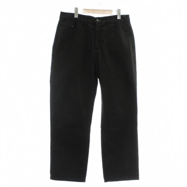 【中古】パルオフナー PxxxOFF PAL OFFNER デニムパンツ ジーンズ ストレート ジップフライ 3 黒 ブラック