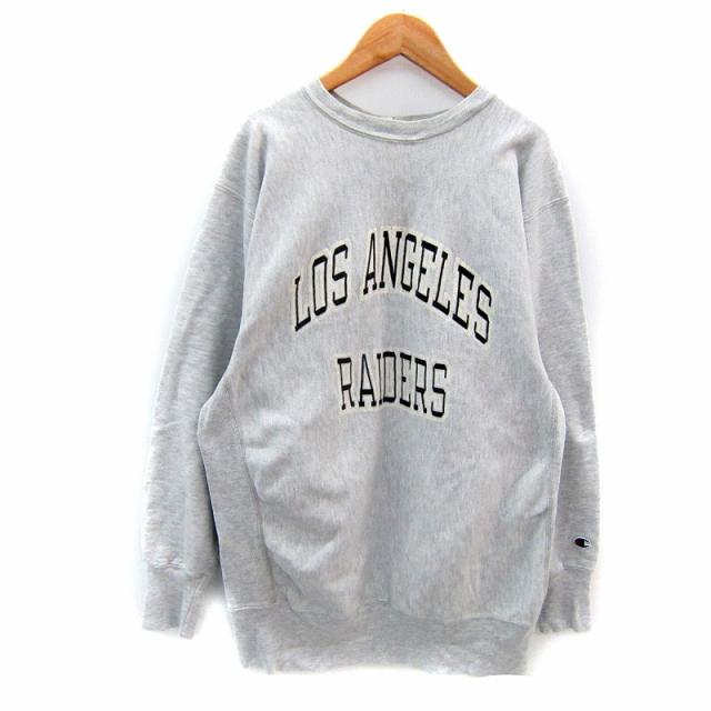 【中古】チャンピオン USA製 Reverse Weave 80年代 トリコタグ トレーナー スウェット XXL グレー ■GY01 メンズ