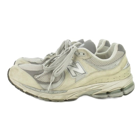 【中古】NEW BALANCE running 2002R ランニングシューズ スニーカー ローカット レースアップ 26.5cm グレー
