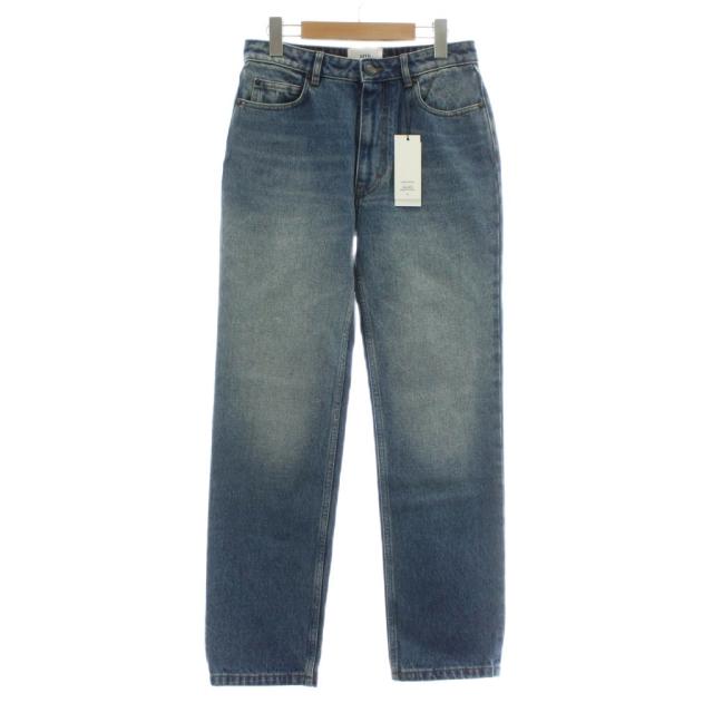 【中古】未使用品 ami alexandre mattiussi デニムパンツ ジーンズ ストレート 26 インディゴ 青 FTR020.DE0001