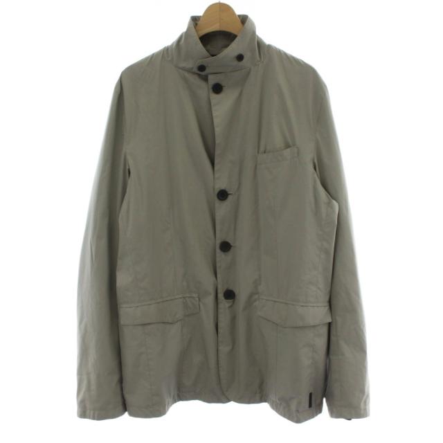 【中古】ヘルノ HERNO Laminor ラミナー テーラードジャケット シングル 50 ベージュ グレー 灰色 3B