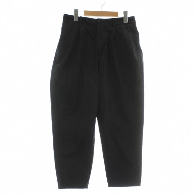 【中古】Steven Alan NYLN T/WTR SUPERBAGGY ANK パンツ スラックス テーパード アンクル丈 M 黒 8114-217-0260