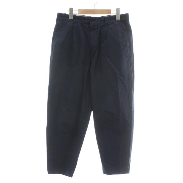 【中古】Steven Alan C/N TYPEWRITER SUPERBAGGY TAPERED-ANKLE パンツ バギーテーパード M 紺 8114-188-0366