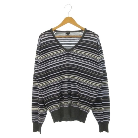 【中古】ポールスミス PAUL SMITH × ジョンスメドレー JOHN SMEDLEY ニット セーター Vネック 長袖 ウール