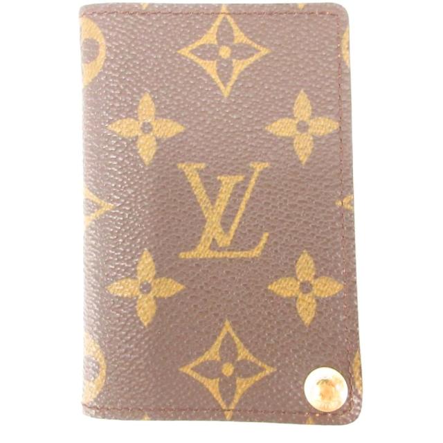 【中古】ルイヴィトン LOUIS VUITTON M60937 モノグラム ポルト カルト クレディ プレッシオン カードケース ブラウン