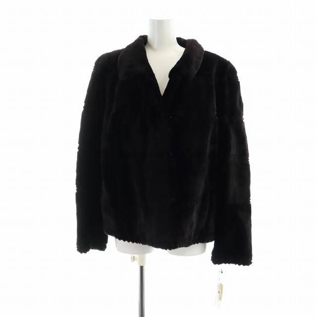 【中古】未使用品 ムーンバット FORD MOONBAT 毛皮コート タグ付き シェアード ダイドミンクファー ミドル 総裏地