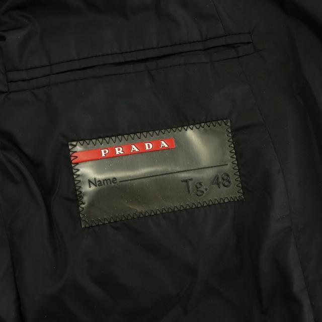 中古】プラダスポーツ テーラードジャケット ナイロン 中綿 サイド