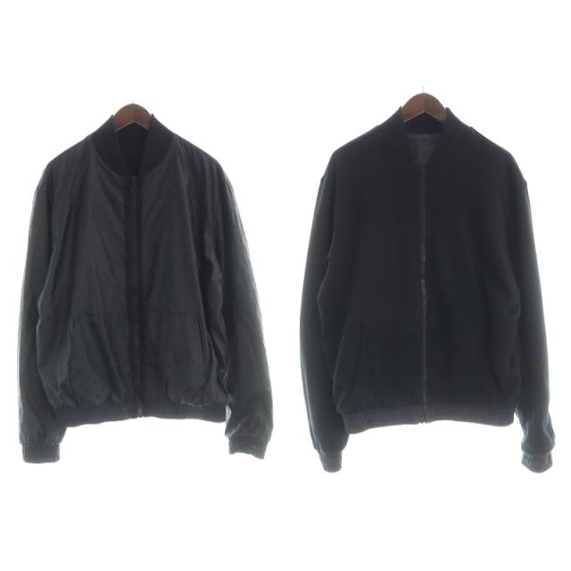 【中古】ルイヴィトン 24SS リバーシブルモノグラム ジャンパー ブルゾン ジャケット M 黒 RM241Q ZLW HON40W