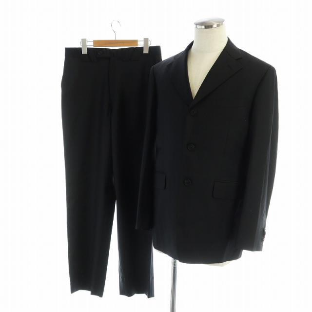 【中古】エルメネジルドゼニア Ermenegildo Zegna オーダースーツ セットアップ 上下 3点セット テーラードジャケット