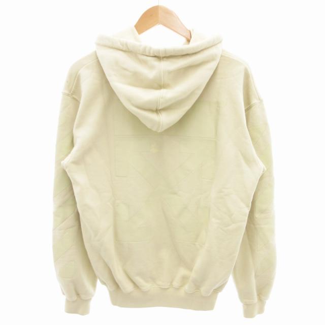 中古】オフホワイト セットアップ クロスロゴパーカー スウェット