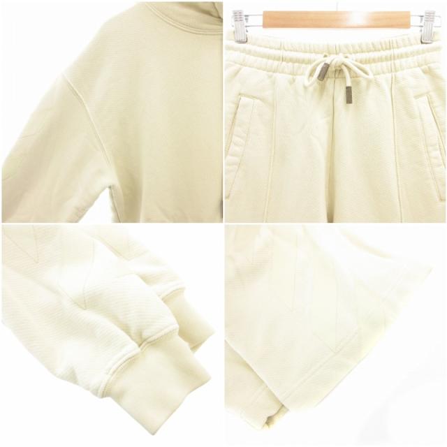 中古】オフホワイト セットアップ クロスロゴパーカー スウェット