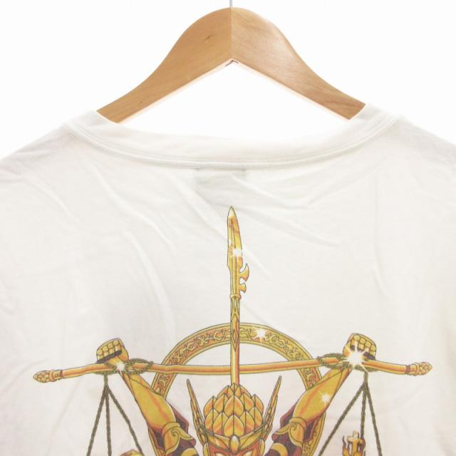 【中古】セントマイケル ×クロット CLOT コラボ 聖闘士凝結 Tシャツ カットソー 長袖 ロンT クルーネック プリント 中古】セントマイケル SAINTMICHAEL ×クロット CLOT コラボ 聖闘士凝結