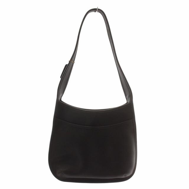 【中古】コーチ COACH オールドコーチ エルゴ トートバッグ ワンショルダー レザー マグネット 黒 ブラック 9047