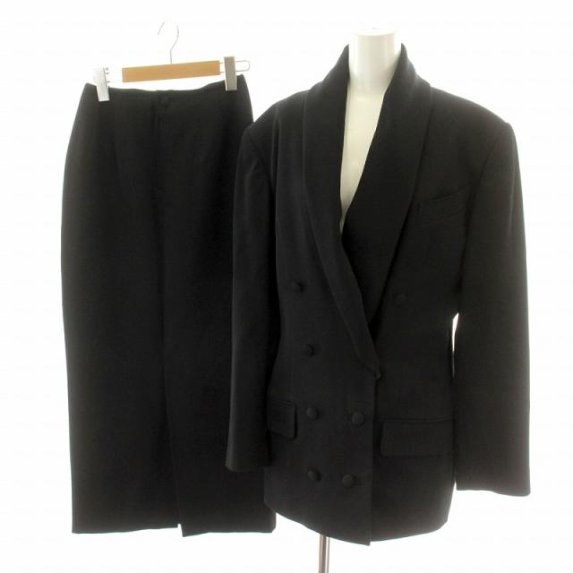 【中古】ジャンポールゴルチエ ファム ヴィンテージ スカートスーツ セットアップ テーラードジャケット 40 黒 赤