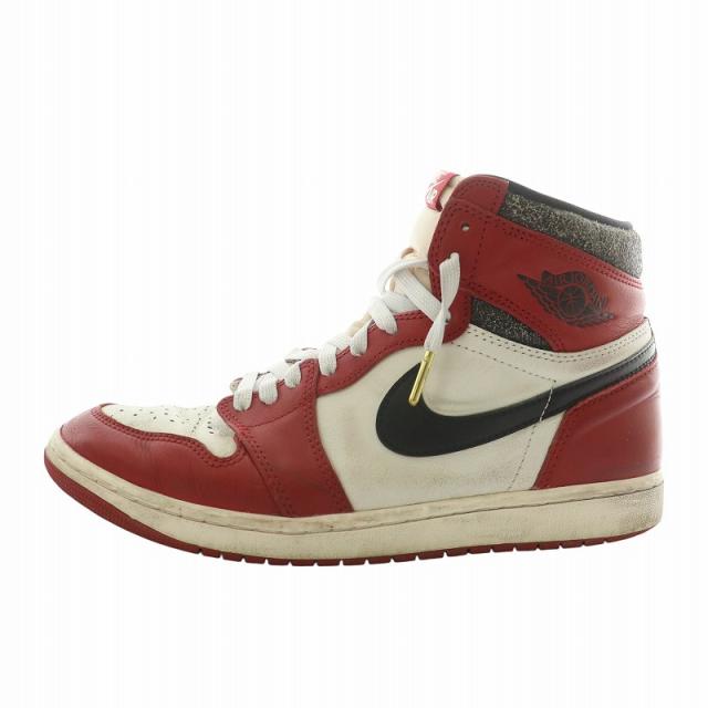 【中古】NIKE Air Jordan 1 High OG Lost & Found Chicago スニーカー レザー ハイカット US10 28cm 赤 白 DZ5485-612