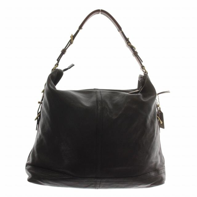 【中古】コーチ COACH ハリソン イーストウエスト サッチェル トートバッグ ショルダー 2WAY レザー 黒 70189