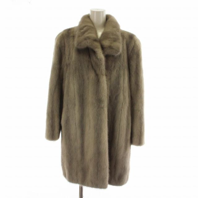 中古】ノーブランド ファーコート アウター 毛皮 サファイアミンク