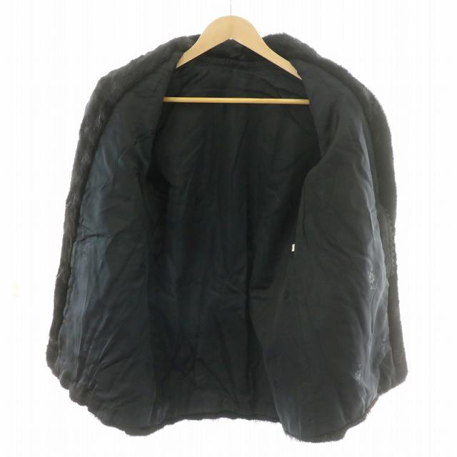 ランブルトン ファーコート ハーフ ミドル ミンク 毛皮 総裏地 11号 茶