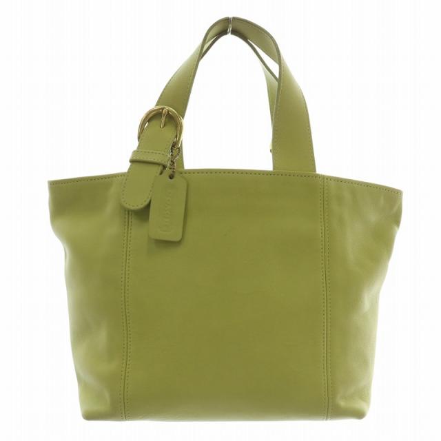 【中古】コーチ COACH オールドコーチ ヴィンテージ コスタリカ製 4133 ハンドバッグ トート レザー 緑 グリーン