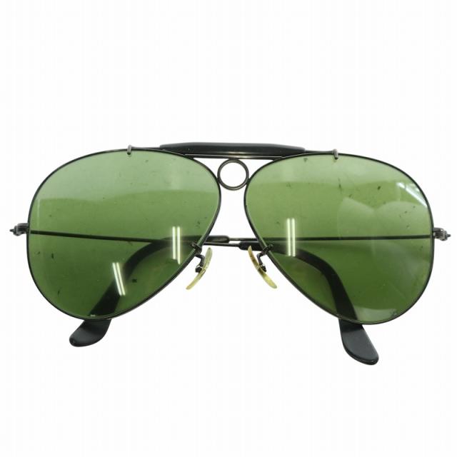 【中古】RAY BAN B&L ヴィンテージ シューター 眼鏡 サングラス メタルフレーム カラーレンズ ティアドロップ 黒